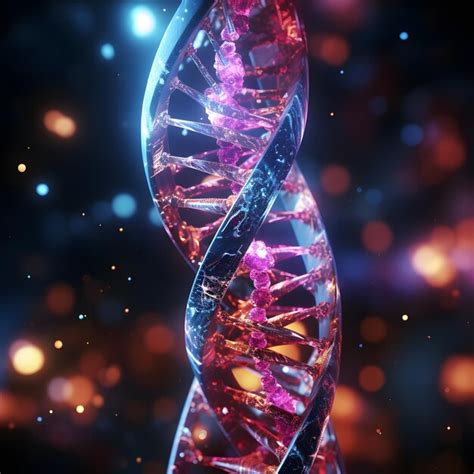 Premium Photo Glowing Dna Molecule Background Dna Structure Science Wallpaper Background