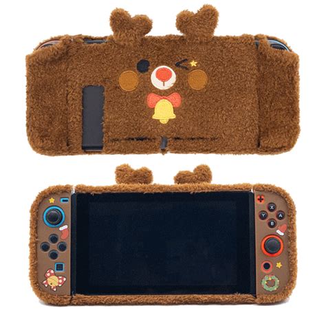 [당일출고🦌] 닌텐도 스위치 케이스 긱쉐어 루돌프 봉제커버 에이블리