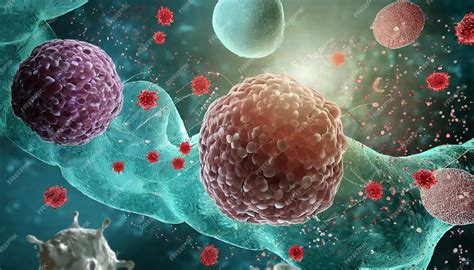 Premium Photo Tumor Microenvironment Background With Cancer Cells