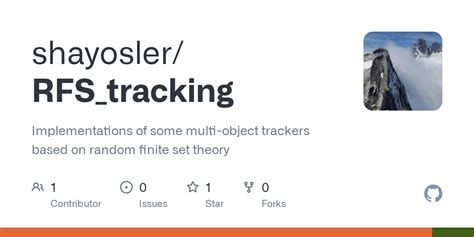 Github Shayoslerrfstracking Implementations Of Some Multi Object