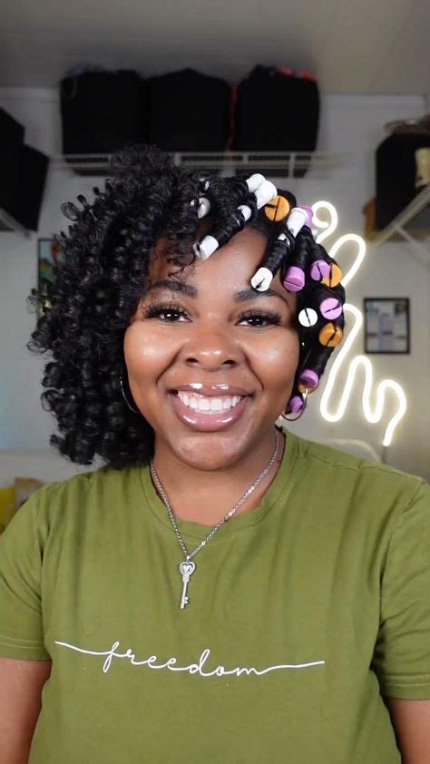 Perm Rod Set On Natural Hair Permrodset Naturalhairstyles