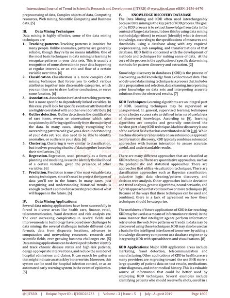 Applications Techniques And Trends Of Data Mining And Knowledge Discovery Database Pdf