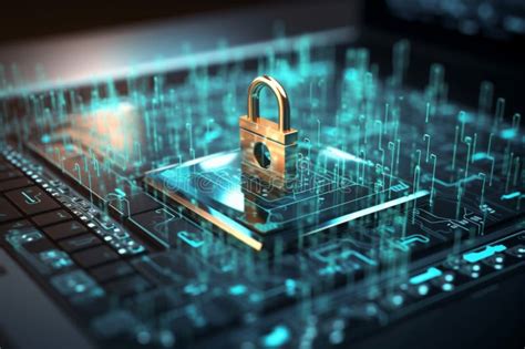 Digital Fortress Cybersecurity Concept With User Privacy Encryption And Security Stock