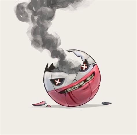 Electrode Pokemon Art Pokemon Realistic Pokemon Drawings