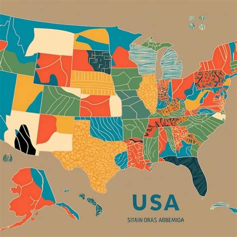 Modern Map Of Usa With Interactive Features Premium Ai Generated Image