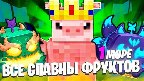 ВСЕ СПАВНЫ ФРУКТОВ В 1 МОРЕ 🍈 в БЛОКС ФРУТС Blox Fruits Youtube