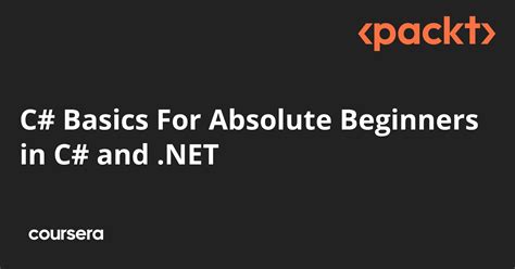 C Basics For Absolute Beginners In C And Net Coursera