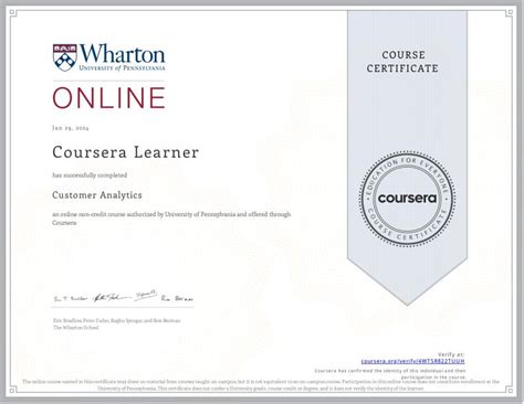 Customeranalytics Certificationcomplete Datadrivendecisions