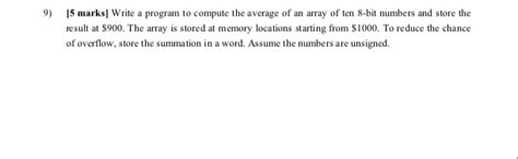 Assembly Language Hcs12 Write A Program To