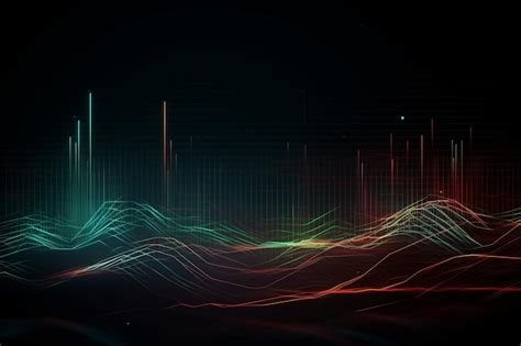 Premium Photo Arafed Image Of A Dark Background With A Colorful Wave Pattern Generative Ai