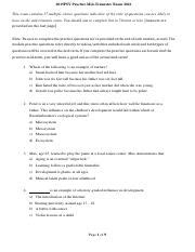 Practice Mid Semester Exam Corrected Pdf PSY Practice Mid Trimester Exam This