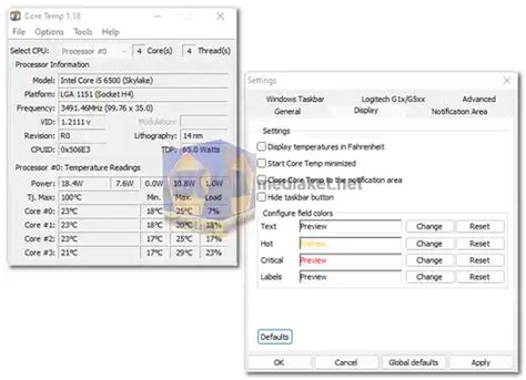 Core Temp V1 18 1 Free Compact And Powerful Processor Monitoring Tool