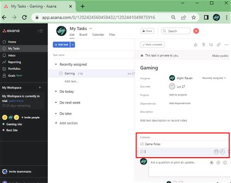 How To Make A Subtask A Task In Asana