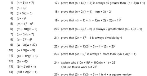 Median Don Steward Mathematics Teaching Expanding Brackets Quadratic