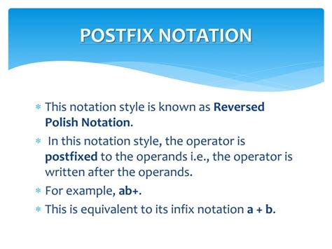 polish notation in data structure
