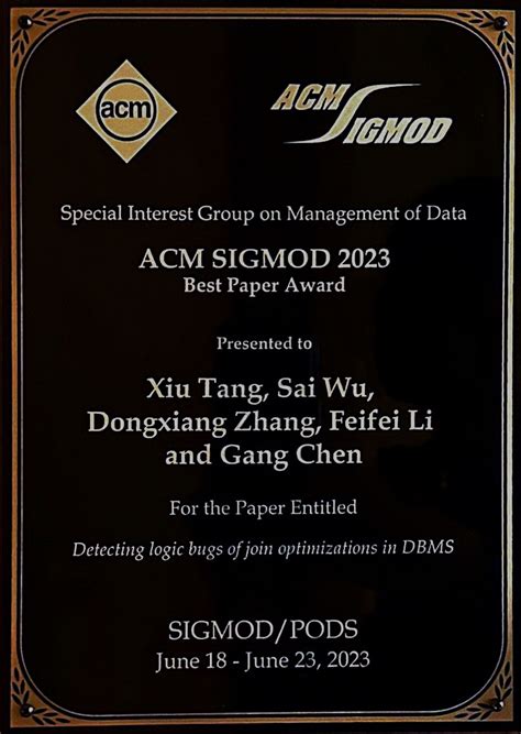 历史首次！阿里云与浙大斩获数据库顶会sigmod最佳论文，成果已在polardb中落地 阿里云开发者社区