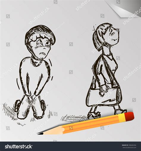 Womans Selfdefence Hand Draw Image Sexual Stock Illustration Shutterstock