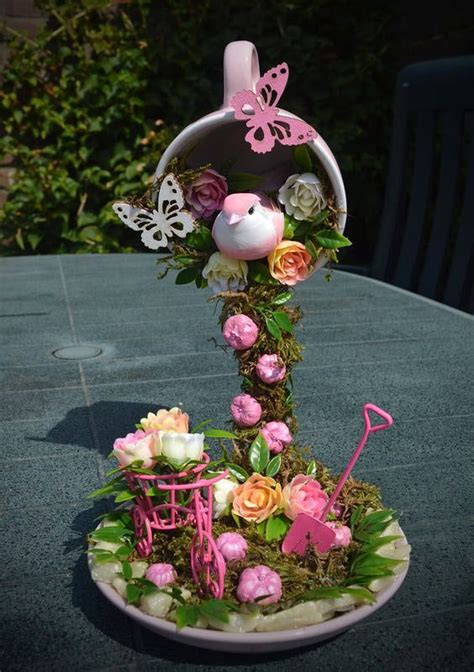 61 парящая чашка своими руками из цветов кофе фруктов макарон бусин денег а ещё морская