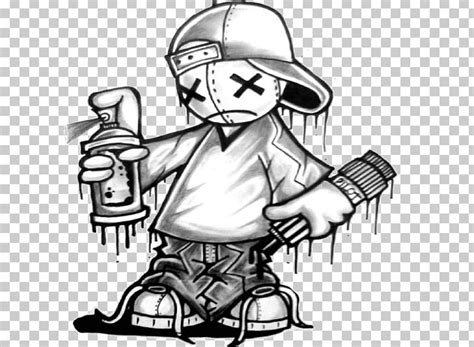 Graffiti Black And White Character