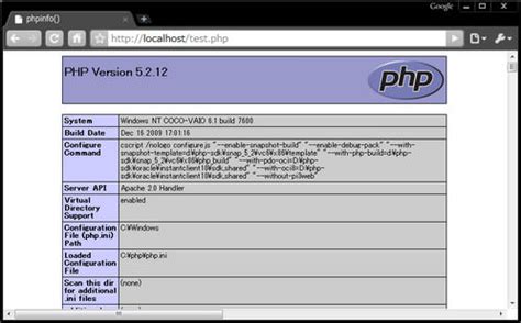 Windows7にApacheとPHPをインストールインストール動作環境設定PHPPHP JavaScript Room