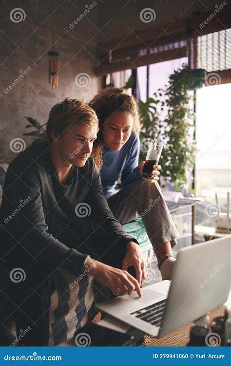 Turns Out Being Stuck At Home Isnt So Bad A Young Couple Using A