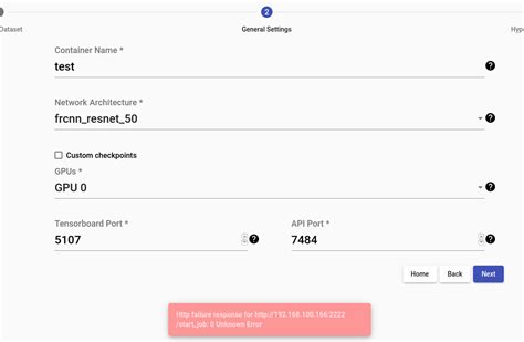 When Starting The Test Training I Get Unknown Error · Issue 9 · Bmw