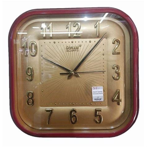 Analog Sonam Quartz Square Wall Clock At ₹ 495piece In Lucknow Id