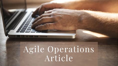 Agile Operations