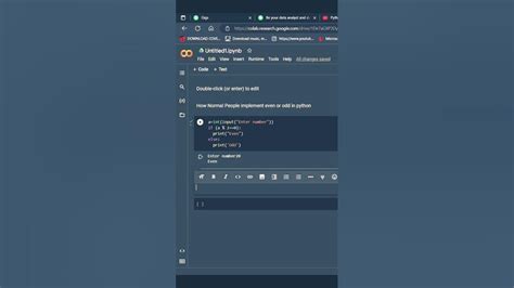 Even Odd Program Using Ternary Operator Python Programming Youtube