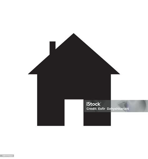 흰색 배경에 고립는 홈 아이콘 블랙 플랫 상징 벡터 일러스트 레이 션 0명에 대한 스톡 벡터 아트 및 기타 이미지 0명