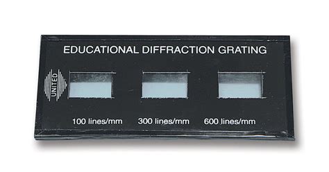 Demonstration Diffraction Grating Glass Plate Assorted Size