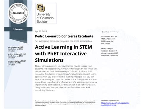 Pdf Online Specialization On Active Learning In Stem With Phet Interactive Simulations By