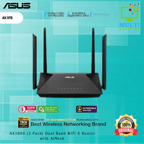 Jual Asus Rt Ax U Pack Ax Router Dual Band Wifi Ax Shopee Indonesia