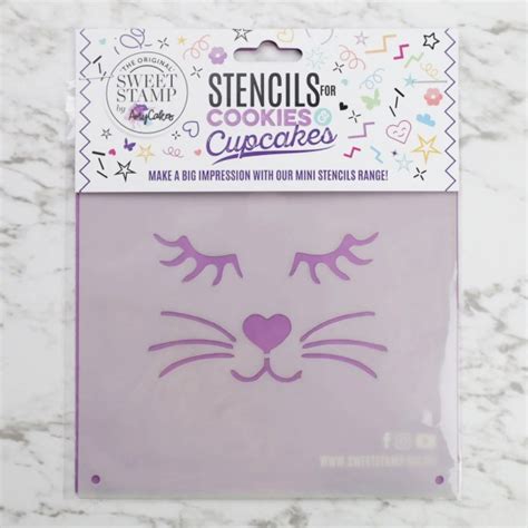 Πασχαλινό Λαγουδάκι Stencil Στένσιλ Bunny Face Sweetstamp Party Alphabet