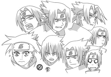 Sasuke Naruto Model Sheet Shadows En 2025 Cookies Recette
