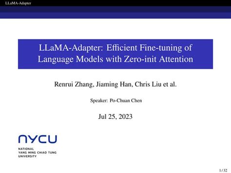 Llama Adapter Efficient Fine Tuning Of Language Models With Zero Init Attentionpdf