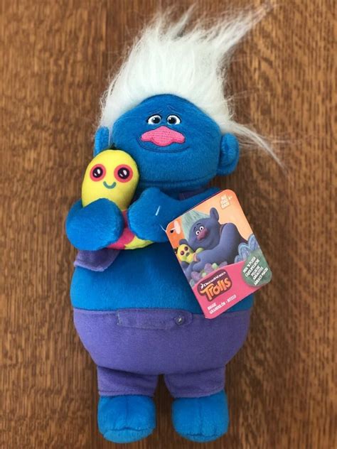 Trolls Dreamworks 12” Biggie Hug ‘n Plush Doll Toy Holding Mr Dinkles
