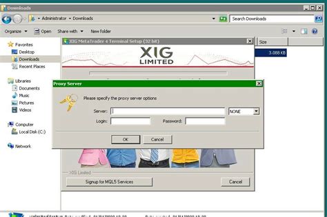 Masalah Error Proxy Saat Instalasi Mt4mt5 Windows 7