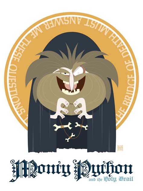 Monty Python And The Holy Grail Bridgekeeper Print Etsy