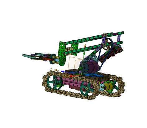 Arduino编程履带底盘舵机机械臂小车 Step 模型图纸下载 懒石网