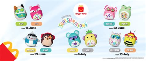 Mcdonalds推出squishmallows玩偶