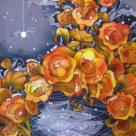 батик в 2023 г Иллюстрации цветок Цветочные картины Методы