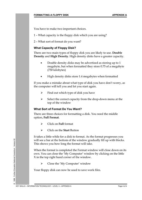 Formatting A Floppy Disk Pdf