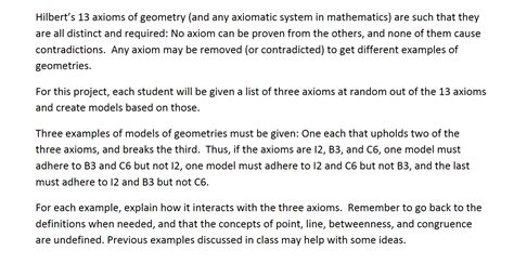 Solved Hilberts 13 Axioms Of Geometry And Any Axiomatic