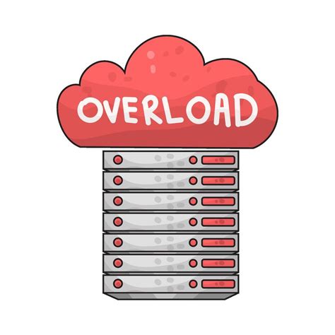 Illustration Of Server Overload 54320877 Vector Art At Vecteezy