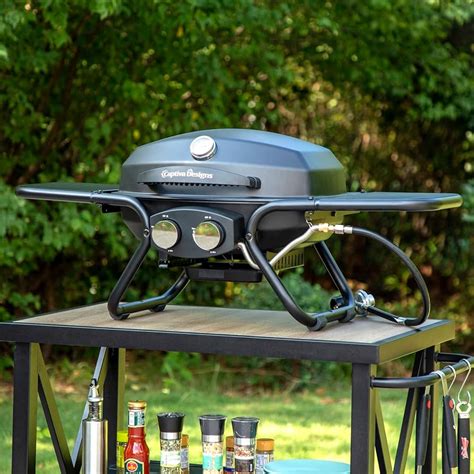 Mf Studio 2 Burner Portable Table Patio Propane Gas Grill 40 Off