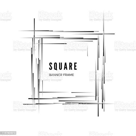 사각형 추상 현대 기하학적 배너입니다 흰색 배경에서 격리된 벡터 그림 0명에 대한 스톡 벡터 아트 및 기타 이미지 0명 Glitch Style Of