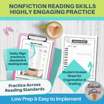 CAASP Test Prep Activity For SBAC Prep Main Idea Practice Activity