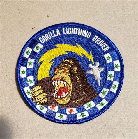 F 22 Lightning Gorilla Driver Swirl Patch Patch Bunkermilitary
