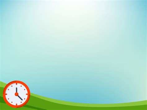 Wall Clock Powerpoint Templates Arts Green Objects Backgrounds